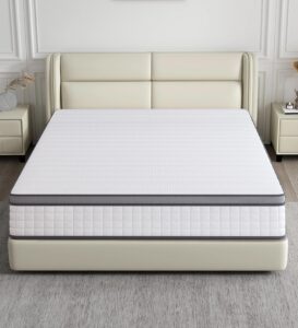 elitspace full size mattress,10 inch full mattress in a box,hybrid memory foam full size mattresses,medium firm soft and comfort white mattress,certipur-us.