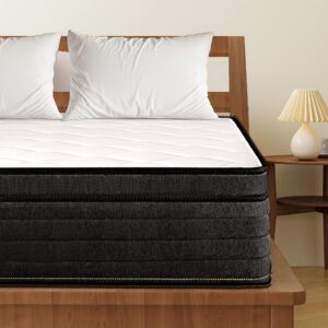 elitspace Hybrid Full Mattress,Memory Foam Hybrid 10 Inch Full Size Springs Mattresses,Fits All Bed Frames Full Size Mattress,Medium Firm Feel Mattress,CertiPUR-US.