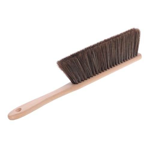 MOLUCKFU BBQ Mesh Brush Whisk Brooms Carpet Cleaning Brush Cleaning Brushes for Household Use Sweeping Bed Brush Clothes Cleaning Brush Blanket Brush Fireplace Broom Replacement Wooden