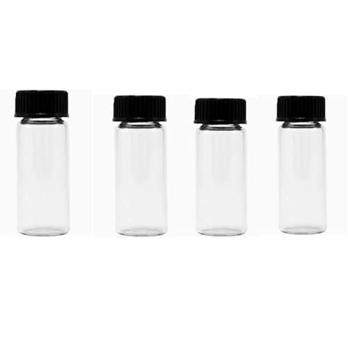 VTSYIQI Turbidimeter Glass Vials Pack of 4 Storage Bottle with No Calibration Liquids for TB200 Portable Turbidity Meter