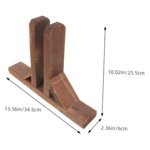 ANDRESLAD Solid Wood Screen Base Fences Thickened Divider Stand Thickened Divider Bracket Divider Supply Patio Fence Base Parts Room Screen Supply Room Divider Stand Room Screen Clips Wooden