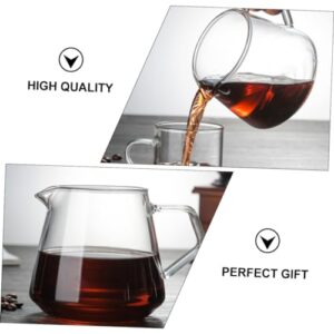 OKUMEYR 1pc Coffee Pot Clear Coffee Mug with Lid Espresso Machines Portable Stove Coffee Cups with Lids Pitcher with Lid Expresso Coffee Cup Portable Milk Jug Espresso Maker Teapot Glass