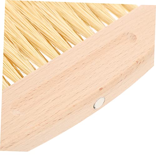 MOBUTOFU 1 Set Small Broom Dustpan Dusting Brush Coffee Grinder Cleaning Brush Computer Cleaning Kit Cleaning Dust Pan Handheld Broom Espresso Shots Espresso Ground Kid Broom White Beech