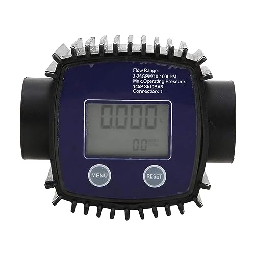 Electronic Digital Flowmeter Flow Meter, Liquid Water Meter Fuel Meter Gas Die-sel Fuel Oil Flowmeter LCD Display - Long Lasting