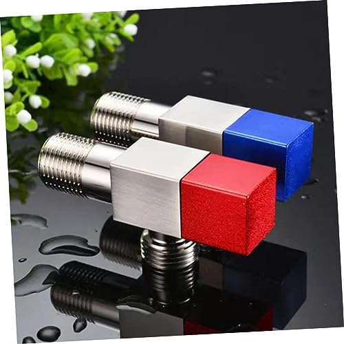 IWOWHERO Toilet Supply Angle Valves Bathroom Accessory Angle Valve for Bidet Toilet Valve Toilet Part Toilet Water Valve Angle Stop Tool Bathroom Supply Angle Valve for Bathroom Metal Red