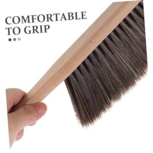 MOLUCKFU BBQ Mesh Brush Whisk Brooms Carpet Cleaning Brush Cleaning Brushes for Household Use Sweeping Bed Brush Clothes Cleaning Brush Blanket Brush Fireplace Broom Replacement Wooden