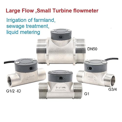 Meter for Irrigation of Farmland, Water Flow Through Sewa Pipes, Liquid Metering DN15 DN20 DN25 DN50 - Long Lasting(G1-2 (DN15)