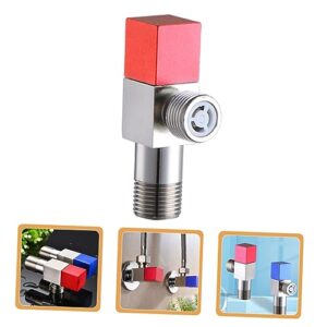 IWOWHERO Toilet Supply Angle Valves Bathroom Accessory Angle Valve for Bidet Toilet Valve Toilet Part Toilet Water Valve Angle Stop Tool Bathroom Supply Angle Valve for Bathroom Metal Red