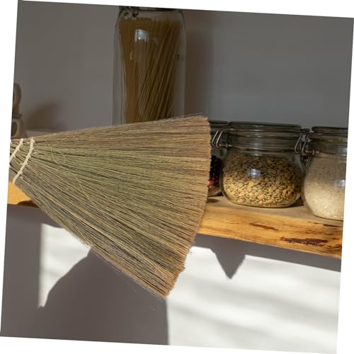 JEWEDECO Household Brooms House Broom Mini Straw Broom Desktop Duster