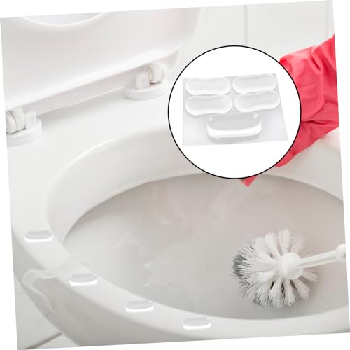 Luxshiny 3sets Toilet Seat Gasket Kit Toilet Covers Toilet Lid Bumper Silicone Toilet Bumpers Toilet Parts Bidet Bumper Attachment Toilet Seat Bumper for Bidet Attachment 5pcs*3