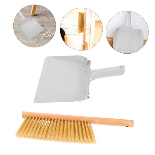 GAROZATION 1 Set Broom Bucket Manual Carpet Sweeper Hand Broom Cleaning Brush Snow Cleaning Dustpan Housekeeping Cleaning Tool Hair Remover Brush Counter Dusting Brush Sofa Duster Iron