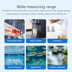 Precisions Water Analysis Tool 5 In 1 Salinities Temperature Measurement Multifunction Water Testing Instrument