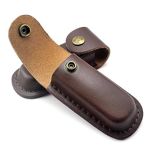 Pocket Sheath Handmade Pouches Leathers Holsters Folding Holder Outdoor Carry Sheath Tool Easy To Use