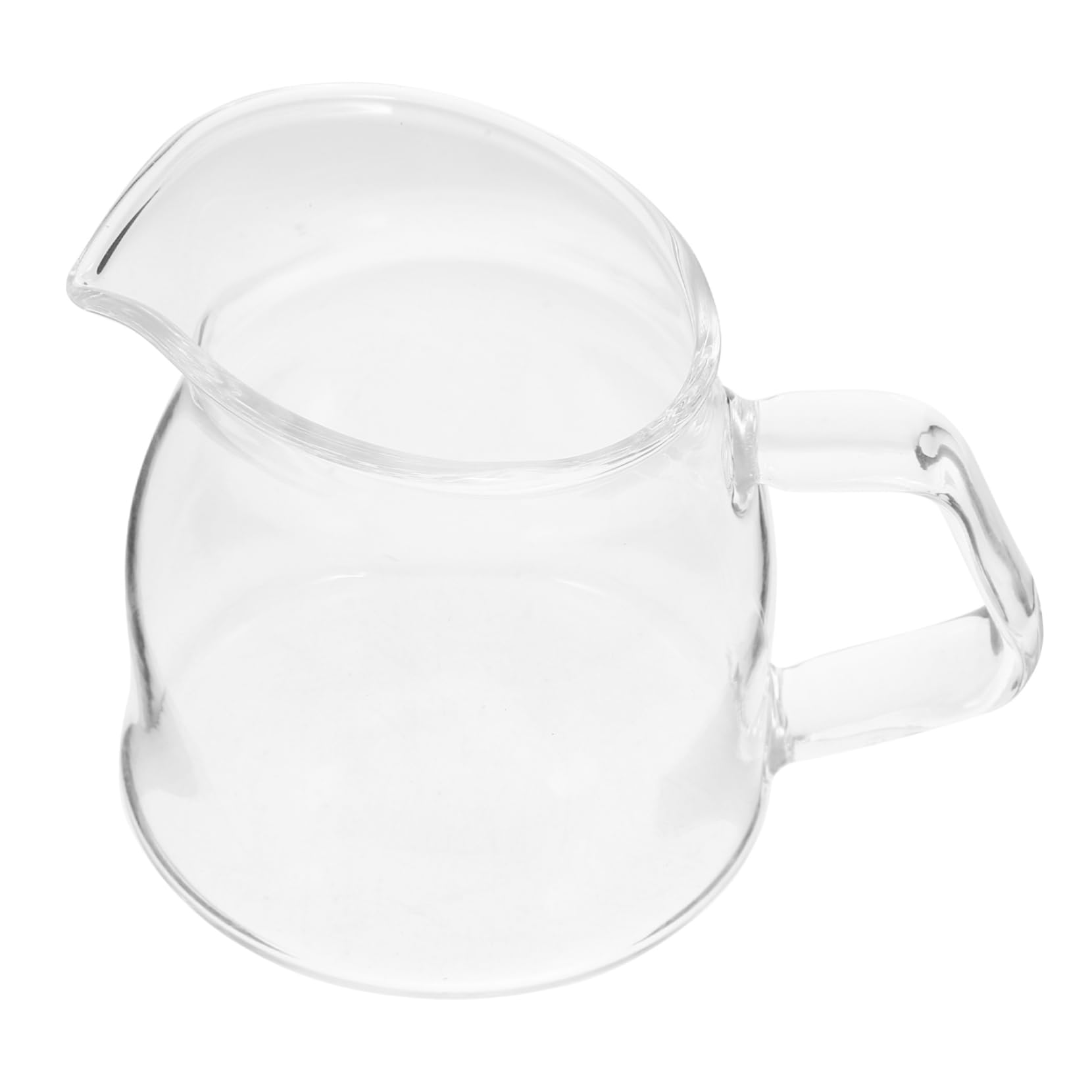 NAMOARLY Milk Cup Clear Mugs Coffee Kettle Coffee Can Coffee Pitcher Cups Coffee Mugs Sauce Containers Coffee Pod Maker Creamer Coffee Hutch Water Cup Milk Pourer Tea Mug Glass Transparent