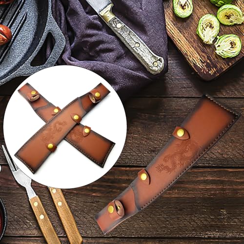 Portable Cutter Storage Sheath Pouches With Belt Rings Leathers Holsters Belt Pockets Straight Cutter Holder Enduring