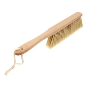 sewoart 1pc cleaning brush hand sweeper brush bristles dusting brush carpet broom drafting brush duster brush cleaning broom brooms household cleaning bed broom soft brush home khaki wood