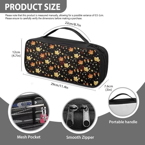 Rnyleeg Fall Stethoscope Cover Maple Leaf Print Portable Stethoscope Case for Home Shockproof Stethoscope Bag for Nurses Lightweight Stethoscope Travel Holder