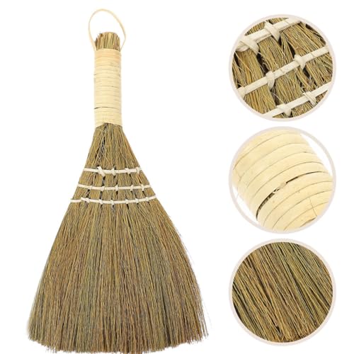 Unomor 3pcs Kitchen Cleaning Broom Handle Home Table Whisk Brooms Desk Brooms Supplies Mini Desktop Dust Broom Whisk Broom for Car Small Whisk Broom Hand Whisk Broom Tool Sweep Miscanthus