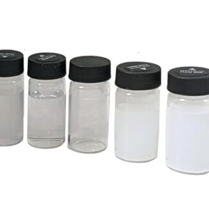 VTSYIQI Portable Turbidimeter Glass Vials 4Pcs Glass Storage Bottle with No Calibration Liquids for TB200 Turbidity Meter Kit