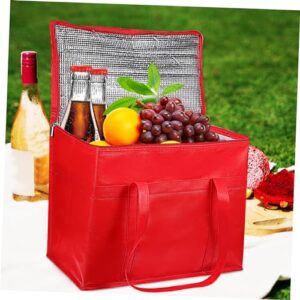 CHILDWEET 4pcs Insulation Bags Freezer Shopping Bags Insulated Catering Bags Insulated Thermal Bags Cooler Bags Insulated Food Bag Grocery Shopping Bags Insulated Bag Non-Woven Fabric