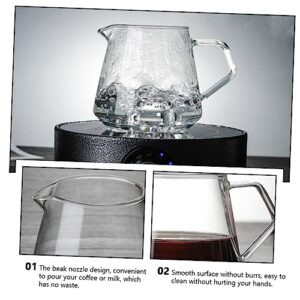 OKUMEYR 1pc Coffee Pot Clear Coffee Mug with Lid Espresso Machines Portable Stove Coffee Cups with Lids Pitcher with Lid Expresso Coffee Cup Portable Milk Jug Espresso Maker Teapot Glass