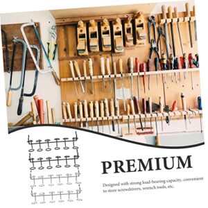 Outanaya 4pcs Pegboard Screwdriver Holder Pegboard Drill Wall Mounted Tool Storage Organizer Hand Tools Organizer Screwdriver Organizer Pegboard Tool Organizers Peg Board Stainless Steel