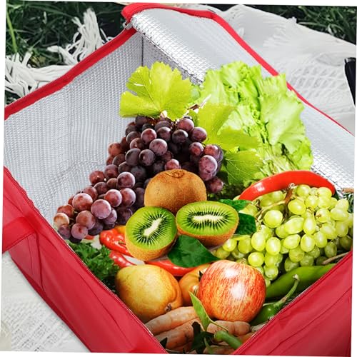 CHILDWEET 4pcs Insulation Bags Freezer Shopping Bags Insulated Catering Bags Insulated Thermal Bags Cooler Bags Insulated Food Bag Grocery Shopping Bags Insulated Bag Non-Woven Fabric