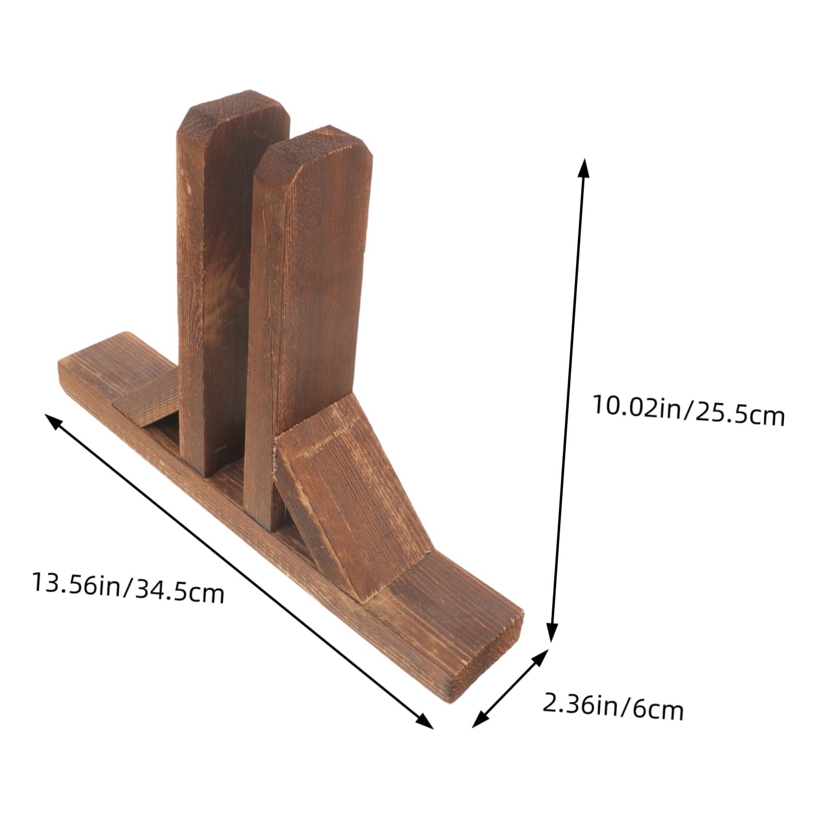 Mikinona Solid Wood Screen Base Fences Room Divider Clamps Thickened Divider Stand Room Privacy Screen Clips Divider Fence Base Room Screen Clips Folding Room Divider Stand Wooden