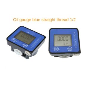 High Precision Electronic Digital Display Metering, Oil Gauge Elliptical Gear Flow Meter, Oil Hydraulic1/2 Gauge Blue Oil Gauge - Long Lasting