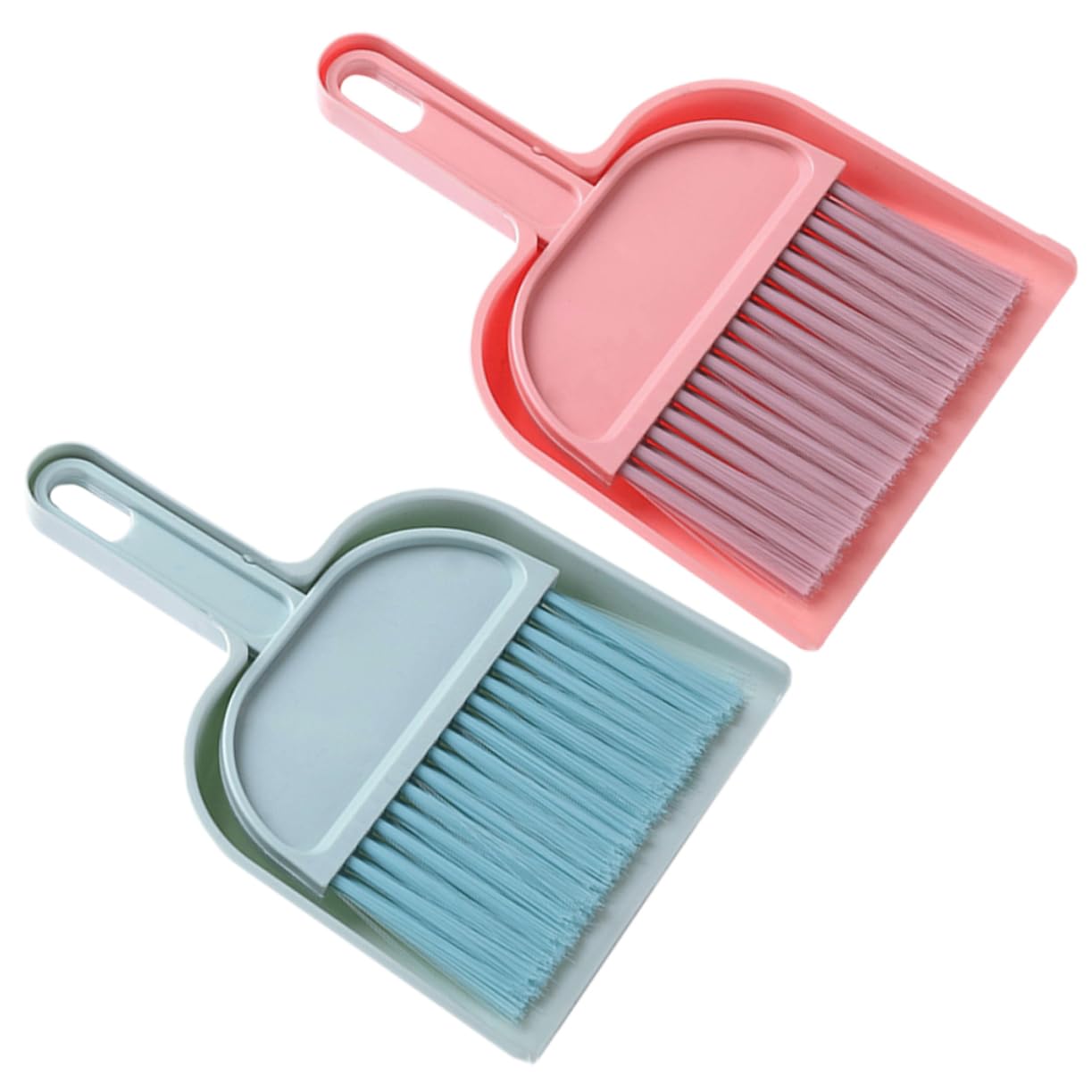 Amosfun 2 Set Mini Dustpan Mini Cleaning Brush Mini Cleaning Broom Small Hand Broom Hand Broom and Tiny Cleanning Whisk Broom Desk Cleaner Portapotty Mini Desktop Tiny Cleaning Broom Pp