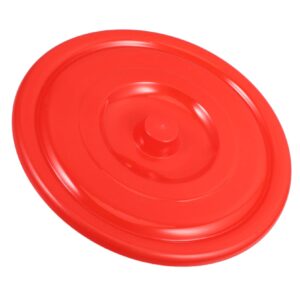 hootnee plastic bucket lid water pot lid trash can covers trash can accessory waste container lid bucket locking lid waste container cover pail cover trashcan waste bin lid replacement red