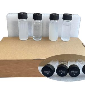 VTSYIQI Standard Calibration Solution Kit Turbidity Meter Calibration Solution with 4 PCS Solution Range 0.02NTU 200NTU 500NTU 1000NTU for TB100 Portable Turbidimeter