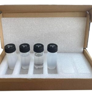 VTSYIQI Calibration Solution for NTU1100 Lab Turbidity Meter Turbidimeter with 4 PCS Solution Range 0.02NTU 200NTU 500NTU 1000NTU for TB100 Turbidimeter