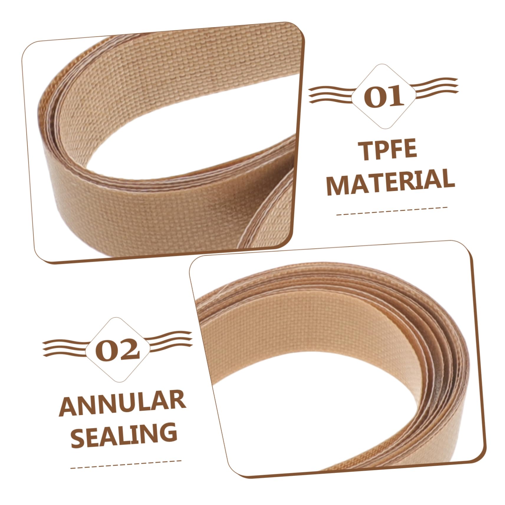 MOLUCKFU 25pcs Sealer Adhesive Tape Seal Tape Sealing Strip High Temperature Sealing Belt Seal Strip Insulation Sealing Machine Sealing Tape Continuous Band Heat Sealing