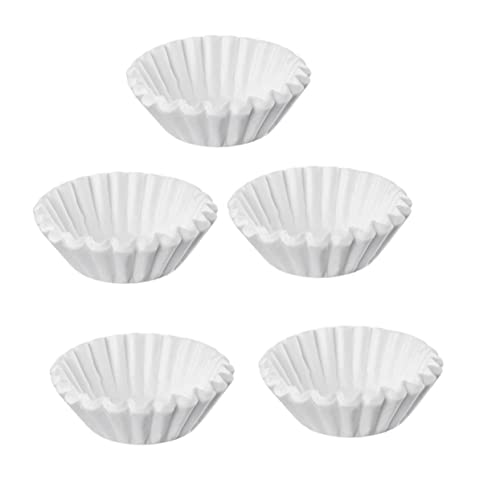 OKUMEYR 100 Sheets American Coffee Filter Paper Bowl Shaped Coffee Filter Tea Strainer Tea Filter Paper Effective Coffee Filtration Offee Brewing Filter Drip Coffee Filter Espresso White