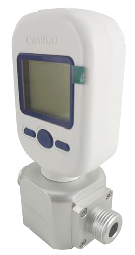 BHYIQI Gas Flow Meter Electronic Mass Air Flowmeter with Range 0 to 250L/Min Precision 士2.0+0.5FS% LCD Display