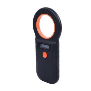 pet chip id scanner, black handheld efficient animal tag scanner for dogs cats