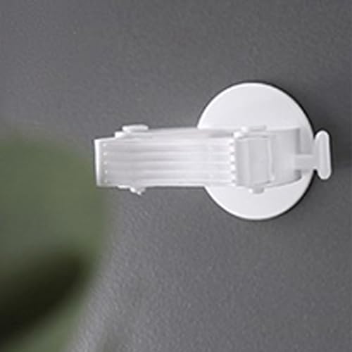 ZlxJJYY Modern Wall Mounted Mop Holder - Stylish Broom Hanger for Bathroom, Laundry Room, Kitchen, Closet - No Drill Installation, ABS Material - Space Saving Organizer