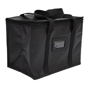 gririw insulation bags large insulated food bag foldable shopping bag foldable grocery bags restaurant insulated bag foldable lunch bag insulated food carrier bag cooler bag woven black