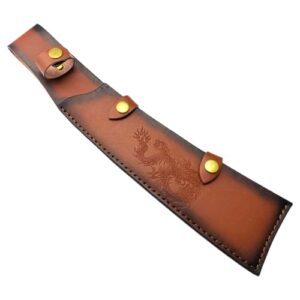 Leathers Straight Cutter Sleeve Pouches Leathers Sheath Belt Pockets Cutter Holder For Outdoor Camping BBQ Hunting