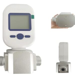 BHYIQI Gas Flow Meter Electronic Mass Air Flowmeter with Range 0 to 250L/Min Precision 士2.0+0.5FS% LCD Display