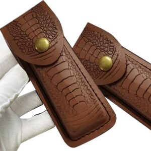 Vintage Leathers Sheath Case Pocket Folding Sheath Carriers Holsters Handmade Pouches Men