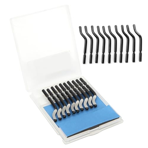 20Pcs Trimming Knife Blade, Smooth Machined Surface Construction Tool Set with Versatile Usage and 20pcs Blades for Metal, Plastic, Pipe Fittings, PVC, Iron, and Aluminum Scraping