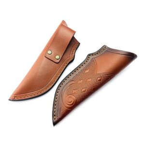 Pocket Sheath Handmade Pouches Leathers Holsters Straight Holder Outdoor Carry Sheath Tool Easy To Use