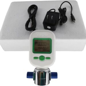 BHYIQI Gas Mass Flow Meter Digital Mass Air Flow Rate Tester with Range 0 to 20L/Min Accracy ±2.5+0.5FS% LCD Display