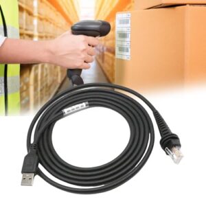 3Meter Long Barcode Scanner USB Cable for 1250G/1900G/1300G/1200G/1202G Enhances Performances Easy Connection