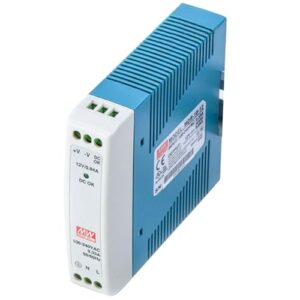 dynmach mdr-10-12 din rail mounted power supply - input: 85-264vac; output: 12vdc, 0.84a, 10w; high efficiency and stability, engineered for small scale industrial applications