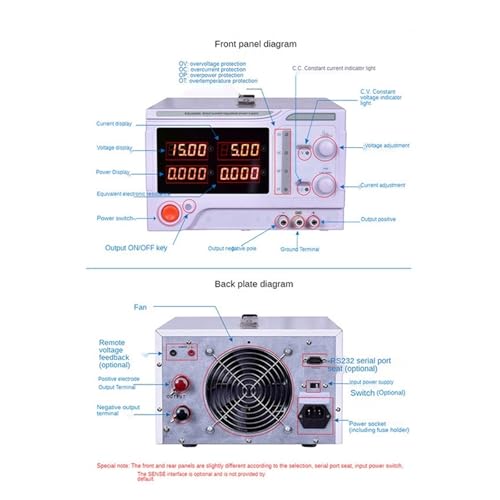 Arionyx Laboratory DC Power Supply Variable 30V 50V 60V 120V 150V 300V 400V 500V 600V 800V Adjustable 2A 3A 5A 10A 20A 30A 50A 60A(600V 3A 100mV 10mA)