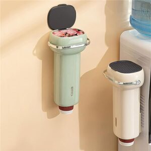 Guaber Wall Mounted Water Cup Dispenser Cup Holder Space-Saving Cup Cup Storage Rack