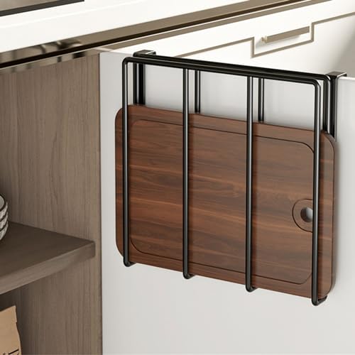 NTCLHFXU Space Saving Kitchen Storage Rack Convenient Hangings Rack Efficient Storage for Cutting Board and Mugs